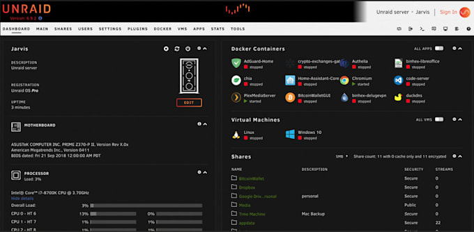 Setup unraid server jellyfin plex sonarr lidarr iptv root android unclone by Peaceabioye | Fiverr