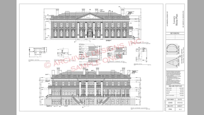 Do architectural drawing and blueprints for building permit by ...