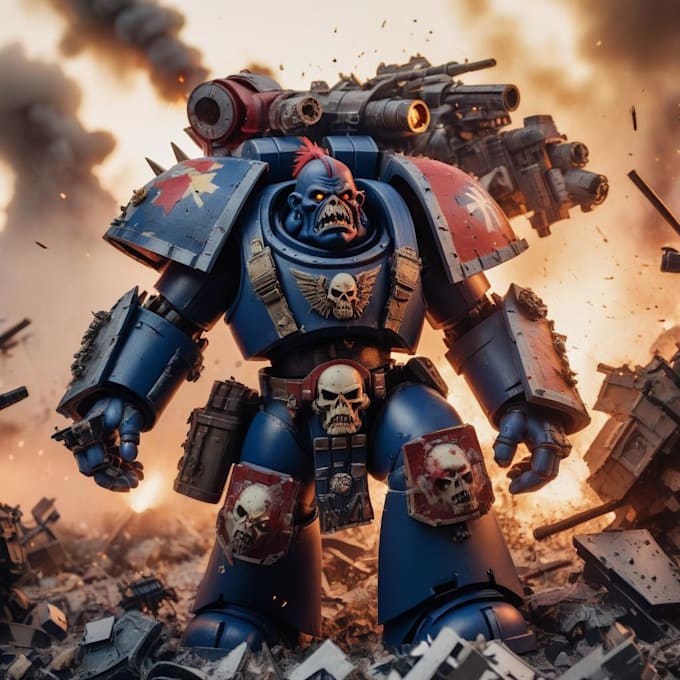 Create your warhammer 40k character illustration by Yamileea | Fiverr