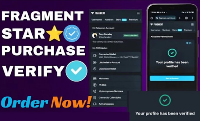Expert fix fragment verification issues, telegram ads, kyc, for telegram stars by Wiliamans | Fiverr