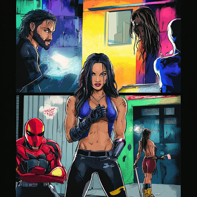 Create comic book and custom illustrations by Jrgensgard | Fiverr