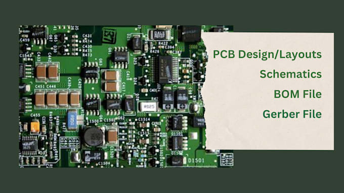 Do pcb schematics design, pcb layouts, bom file ready for maunfacturing ...