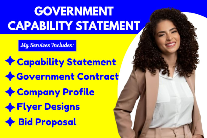 Design an effective government capability statement and capability ...