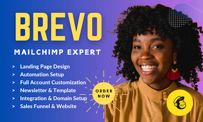 Setup brevo email campaign landing page automation mailchimp sms ...