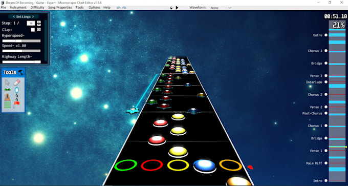 Chart for your song on clone hero with chorus quality by R_bayu_f | Fiverr