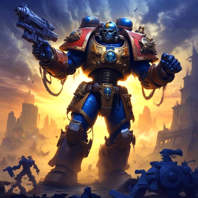 Create your warhammer 40k character illustration by Feraleade | Fiverr