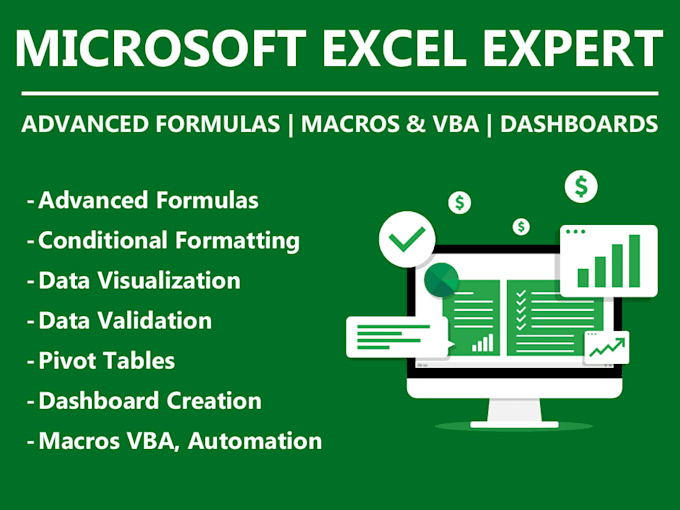 Excel fromulas, vba macros, charts, forms, tables by Solverguy07 | Fiverr