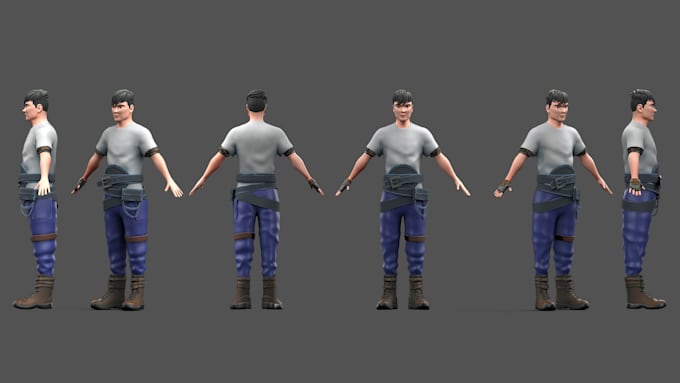 3d stylized character modelling for games by Ishan_1811 | Fiverr