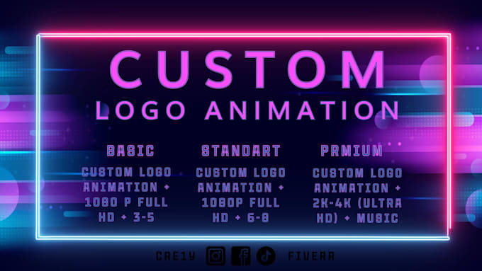 Create the perfect individual logo animation by Cre1y__ | Fiverr