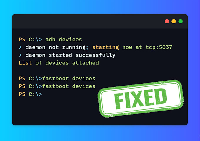 Install adb and fastboot drivers and fix android device detection issues by Sudarsanp | Fiverr