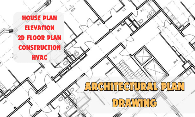 Architect of house plans permit drawing 2d floor plan and construction ...