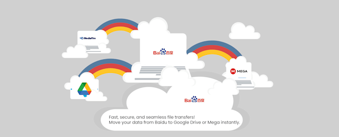 Securely transfer files between baidu, google drive, mega, and other platforms by Cmappssoftware ...