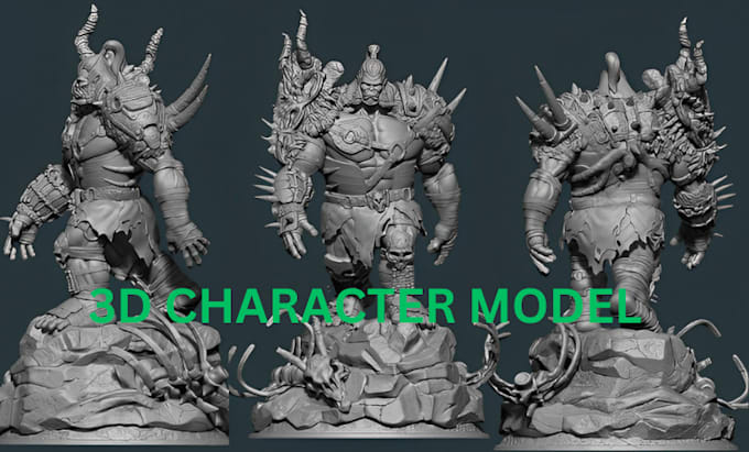 Sculpt 3d miniature, 3d model, figurine with resin in zbrush for 3d ...
