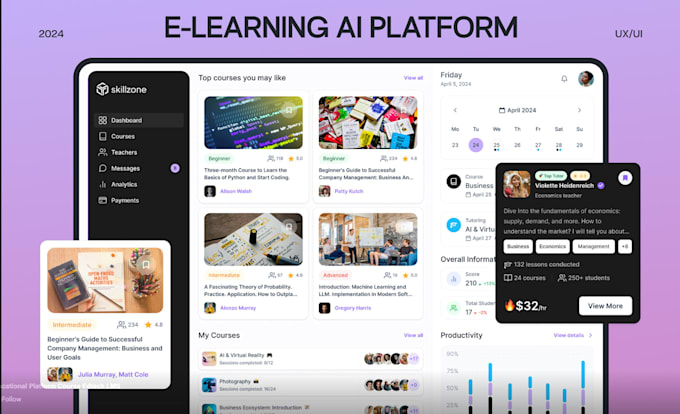 Develop learning ability app, ai e learning app, online education app ...