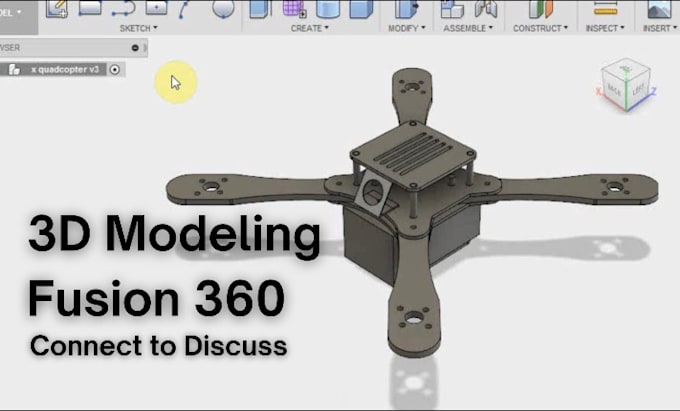 3d modeling using fusion 360 by Nikhil_sudhan_j | Fiverr