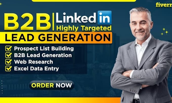 Do b2b lead generation linkedin lead generation by Atif_ali65 | Fiverr