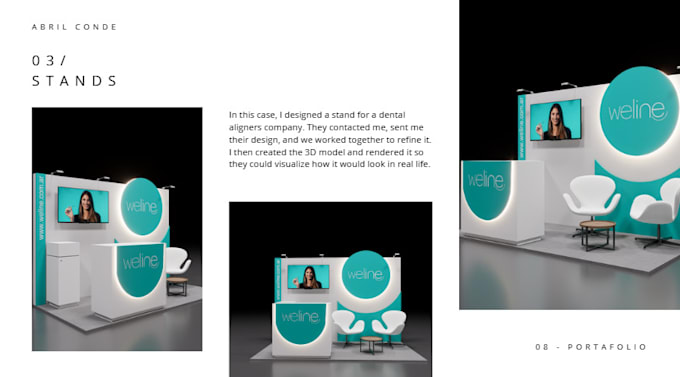 Help with interior renders, 3d stand designs, and autocad drawings by ...