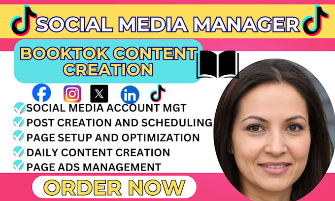 Run tik tok ads social media manager tiktok content creator booktok ...
