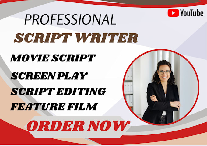 Script writing, movie script editing, script formatting, youtube movie ...