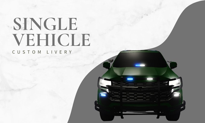 Design a single custom erlc livery for any vehicle by Eg_livery | Fiverr