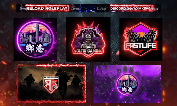 Create discord animated logo and banner, gif fivem server by Twitch_gfx ...