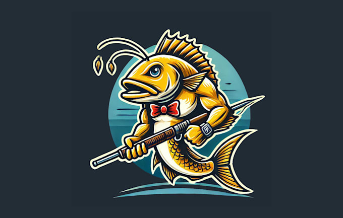 Design a unique yellowtail snapper mascot logo for your brand by ...