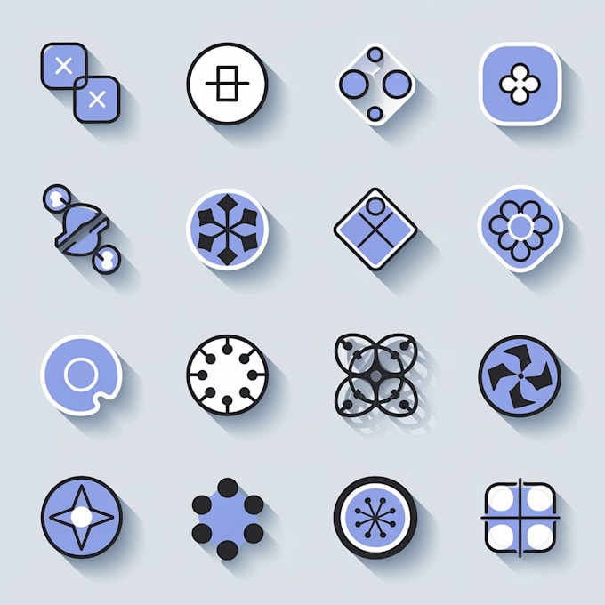 Design trendy custom icons for web and apps by Iqrarasheeddesi | Fiverr