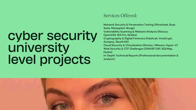 Do cyber security university level projects by Kyle_mathews | Fiverr