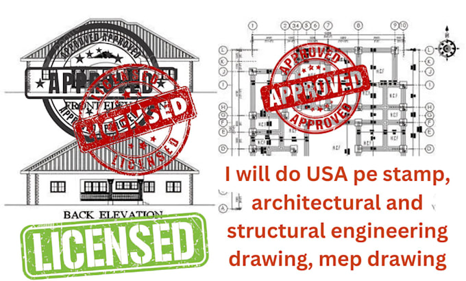 Do usa pe stamp, architectural and structural engineering drawing, mep ...