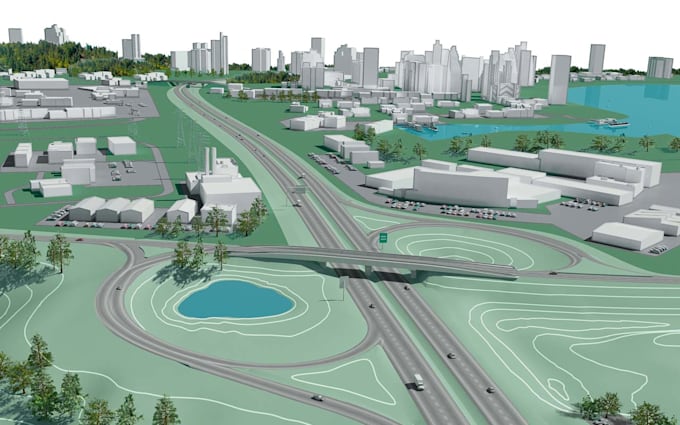 Do site grading drainage plan road design in civil 3d 3d site plan ...