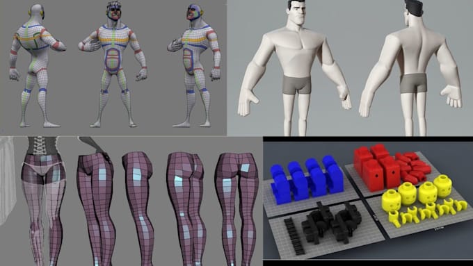 Sculpt 3d toys, action figures for 3d printing, games and animation ...