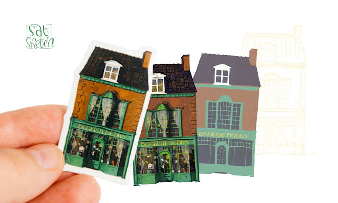 Create a beautiful sticker for you by Saturdaysketch | Fiverr