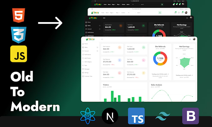 Convert old website to modern website by Ahmed_belal_dev | Fiverr