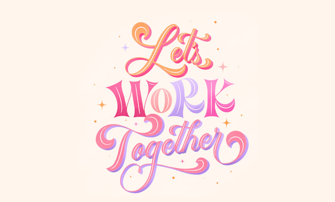 Design custom lettering art with your words by Tefastudio | Fiverr