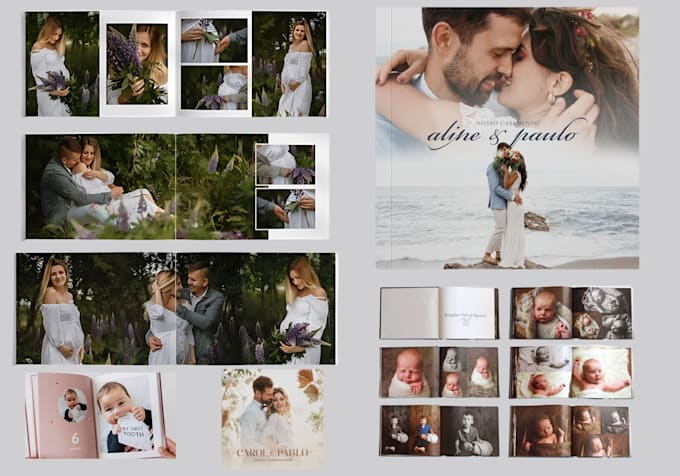 Design modern minimalist photobook for wedding and events by ...