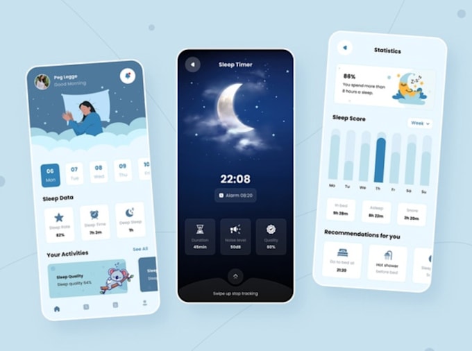 Develop ai sleep tracking app, shared calendar app, mental health ...