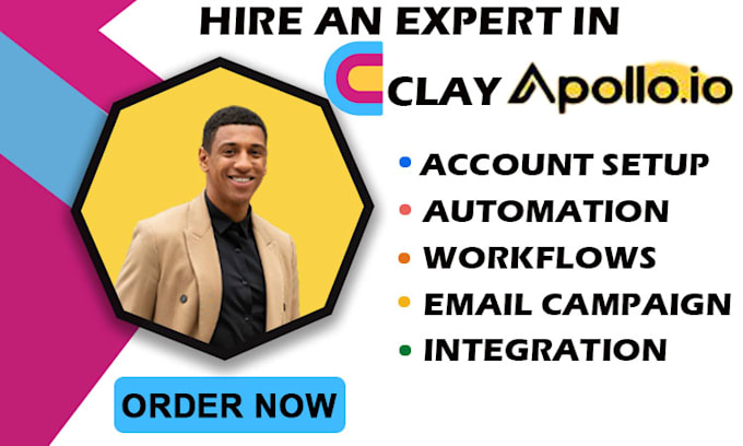 Setup clay clay com apollo io, clay workflows clay com clay by William_henry04 | Fiverr