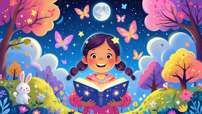 Illustrate children story book illustration, christian story book ...