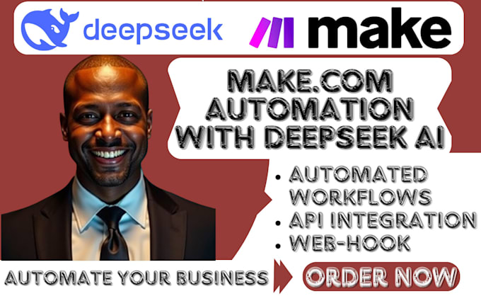 Make com automation business make com scenario automation with deepseek ai