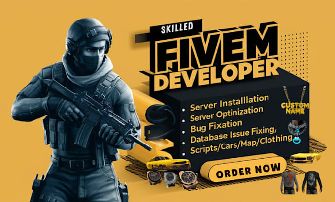 Fivem developer, custom fivem chain, mlos, cars, maps, clothings, fivem ...