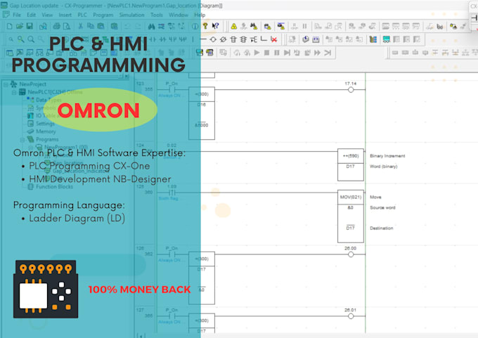 Do omron plc programming and hmi design by Mr_kat99 | Fiverr