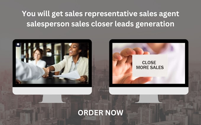 Sales closer b2b linkedin sales representative b2c sales person c2c sales agent by O_p_diamond ...