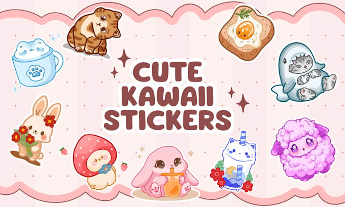 Create cute sticker design for you, according to your wishes and ...