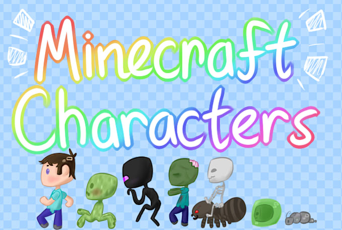 Draw your minecraft characters and avatars by Cubedcake | Fiverr