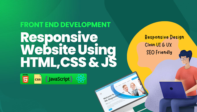 Make responsive landing page using html, css and javascript by Coderpranjal | Fiverr
