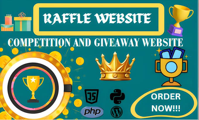 Create a raffle, competition website with subscription by Julianrob12 ...