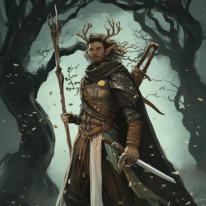 Create your dnd character or fantasy character illustration by Pachlyna ...