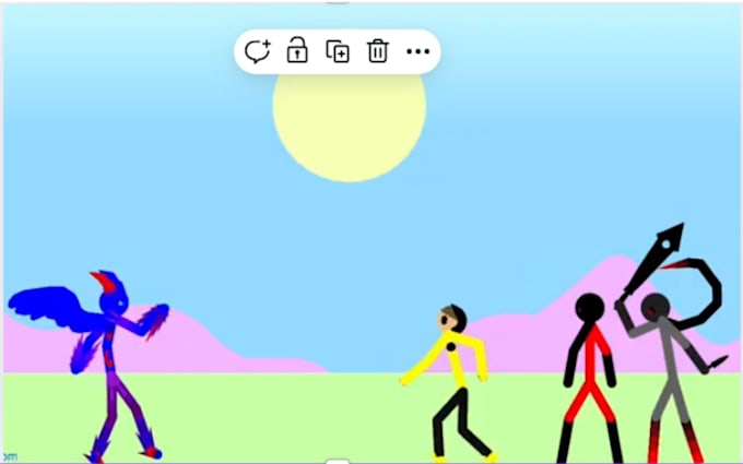 Create custom 2d stick figure animation stickman animation 2d stickman ...