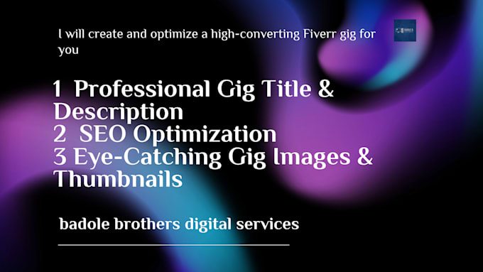 Create professional fiverr gig and thumbnail , video by Chandan752 | Fiverr