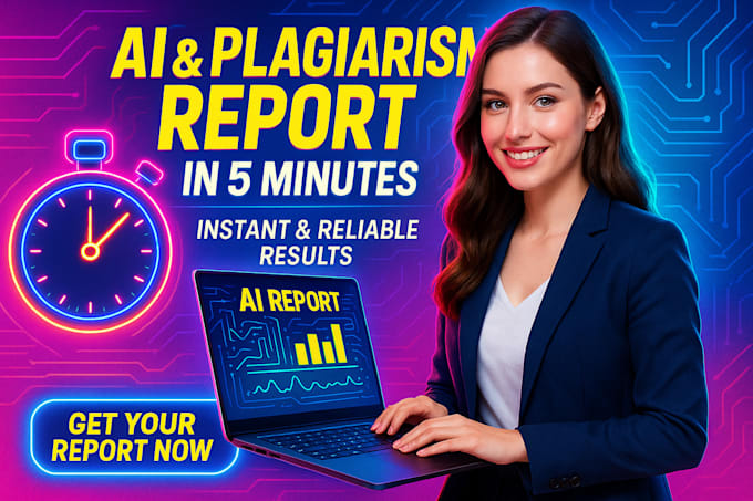 Provide urgent ai and plag report in few minutes by Imtiazkhan334 | Fiverr